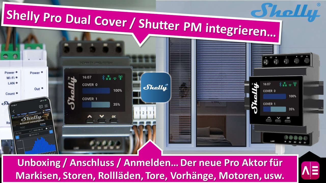 Shelly Pro Dual Cover / Storen / Jalousien Steuern: Anschluss ...