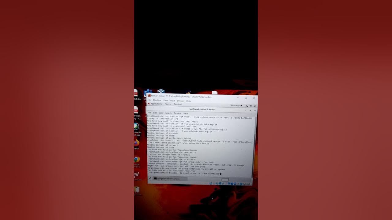 Using Mariadb , Mysql and crontab jobs to Automate data backups within Linux - YouTube