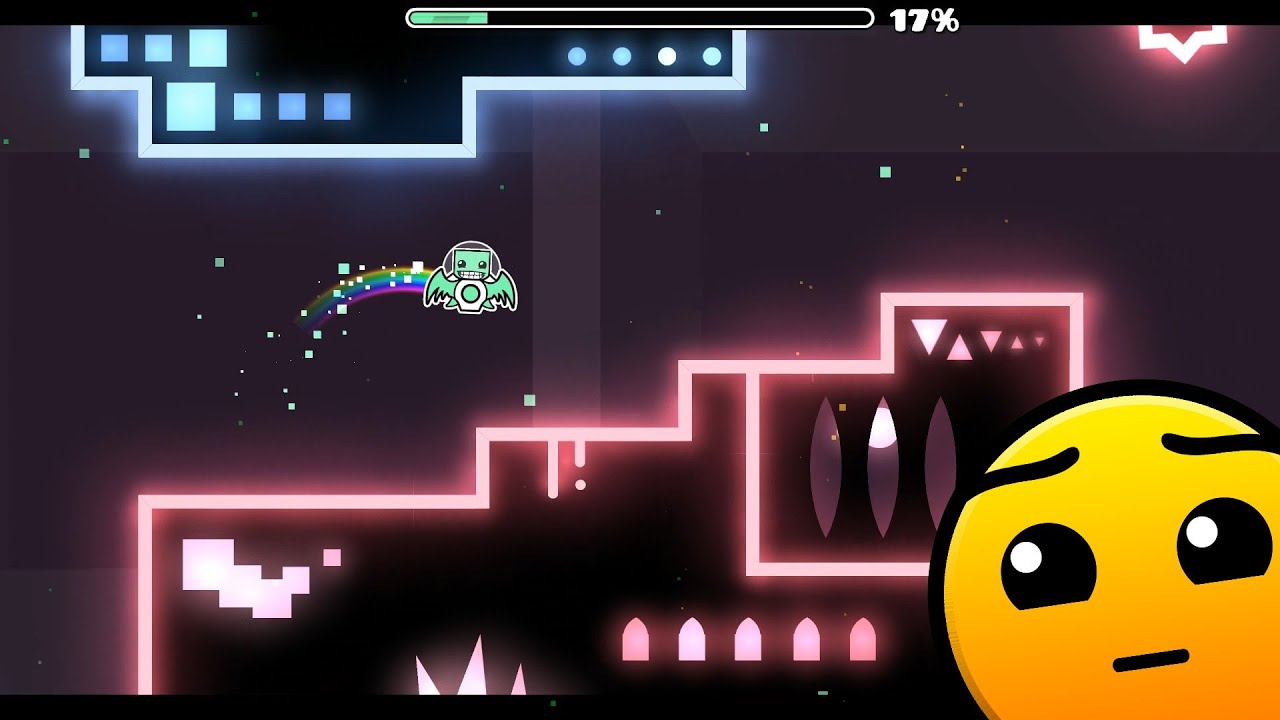 Geometry Dash - Roses are Blue (epic) (3 coins) by Vrymer - YouTube