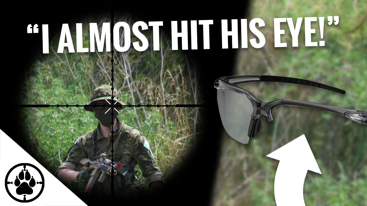 Airsoft Player Almost Got Hit In The Eye?! | I Think His Safety Glasses ...