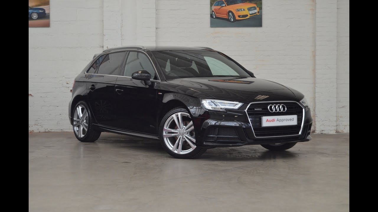 KR66BZX AUDI A3 TDI QUATTRO S LINE BLACK 2016, Slough Audi - YouTube