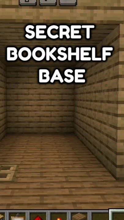 Minecraft Secret bookshelf base! #shorts #minecraft #minecraftshorts # ...