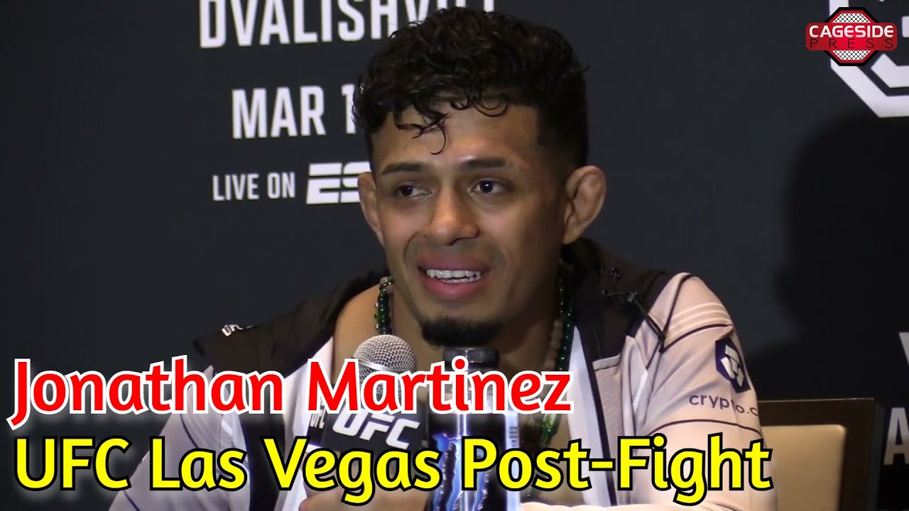 UFC Las Vegas: Jonathan Martinez defeats number 14 Bantamweight, Said ...