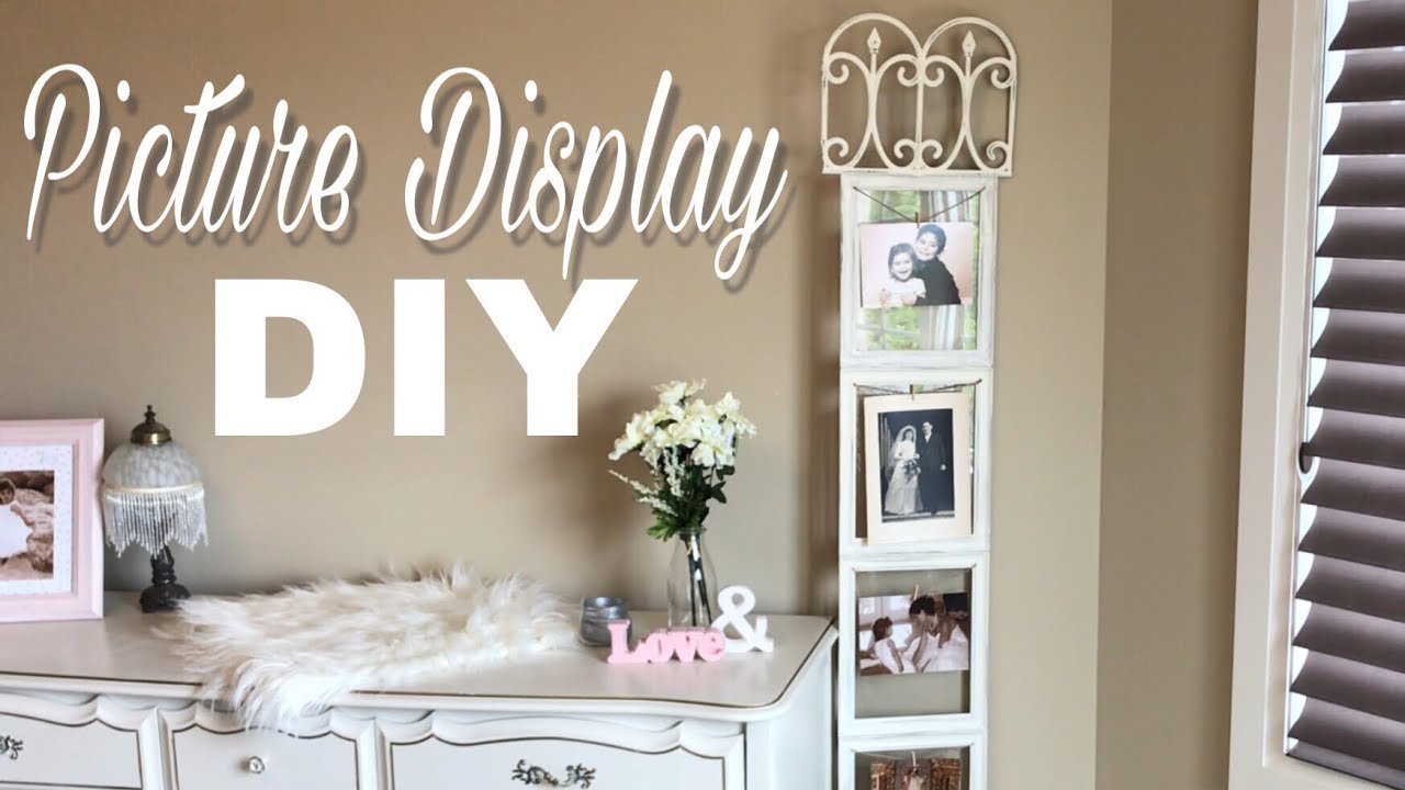 Wedding DIY | Dollar Tree DIY | DIY Picture Display - YouTube