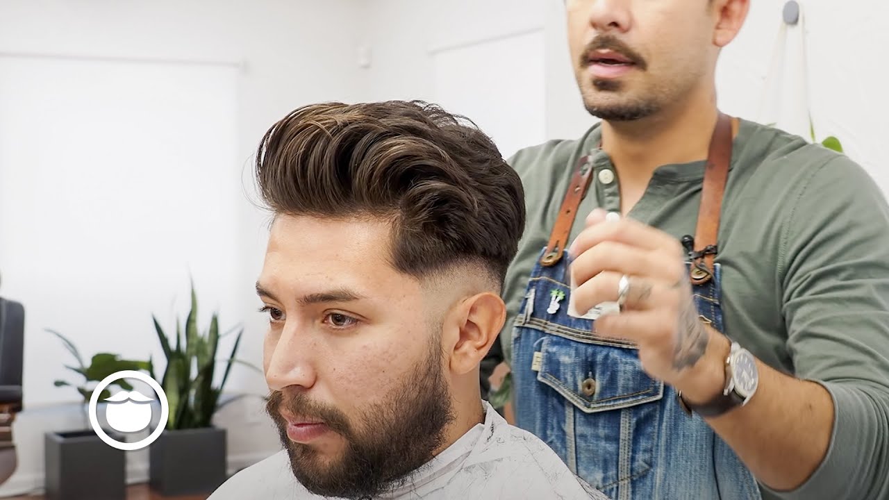 Thick Hair Gets Tamed to Dope Hard Part | Cut Roulette - YouTube