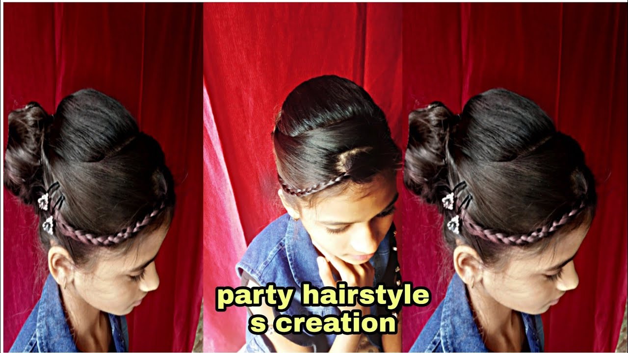 New Party hairstyle 2020|| #hairstyle tutorial || by s creation - YouTube