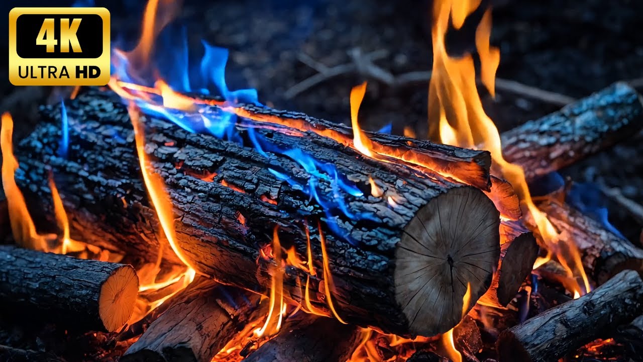 🔥 Peaceful Burning Fireplace Ambience | Best Fire Crackle Sounds to ...