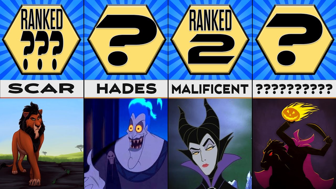 Ranking: The Best Disney Villains Of All Time - YouTube