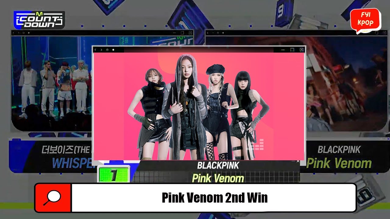 BLACKPINK Pink Venom Wins Second Trophy on M Countdown Music Program ...