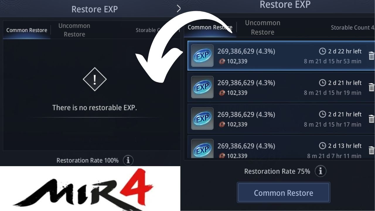 MIR4 EXP RESTORE BUG !! MEZAR TAŞINDAKİ EXPLERİ SINIRSIZ ALMAK !! - YouTube