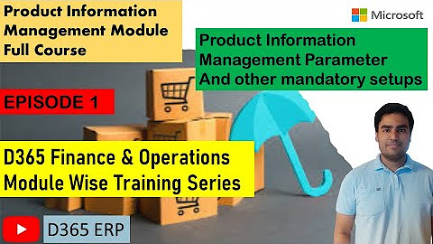 Microsoft Dynamics 365 D365 Finance & Operation | Product Information Management Module Full ...