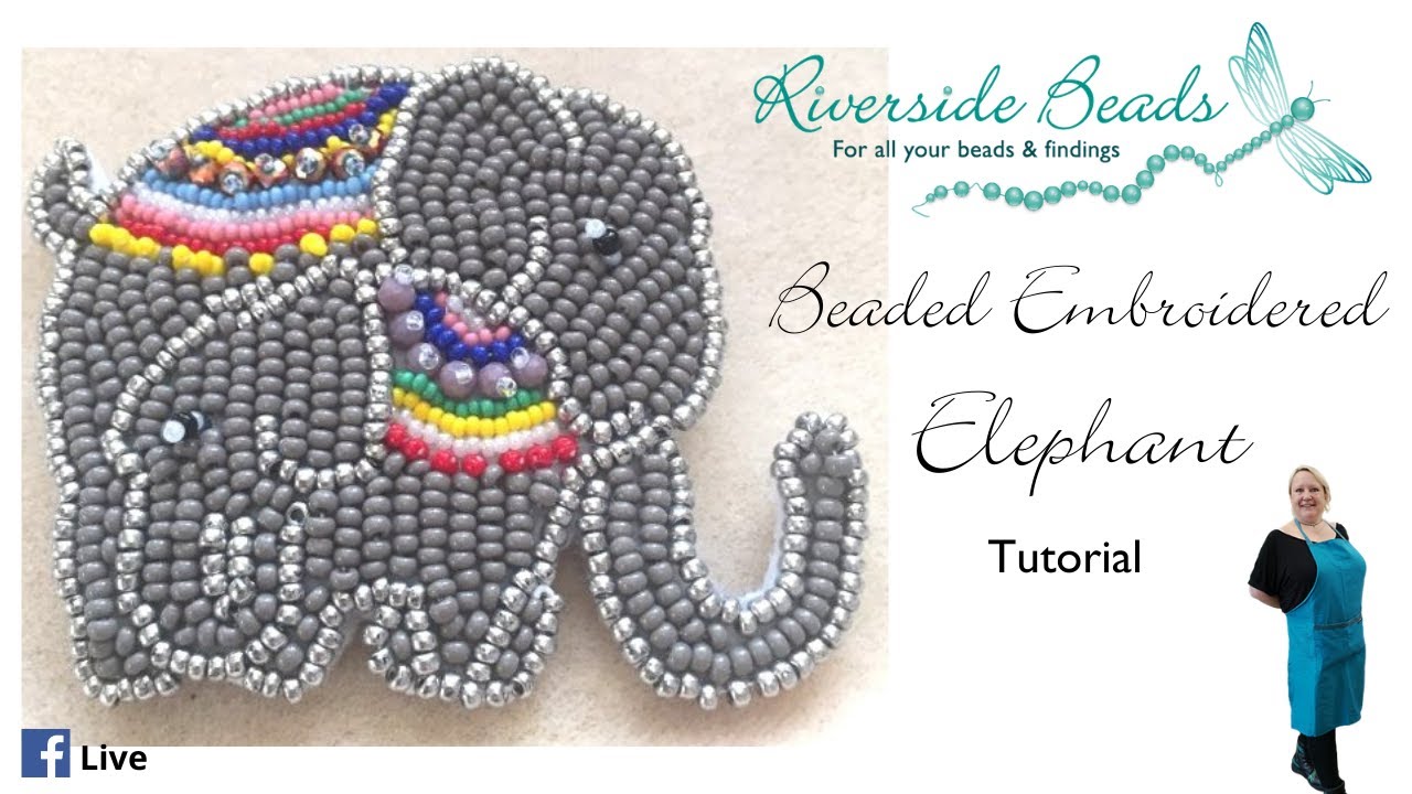 Learn to make a Bead Embroidery Elephant - YouTube