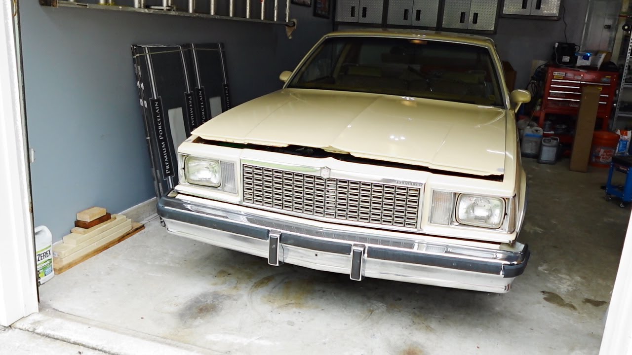78 Chevy Malibu Classic | Engine Removal | Part 1 - YouTube