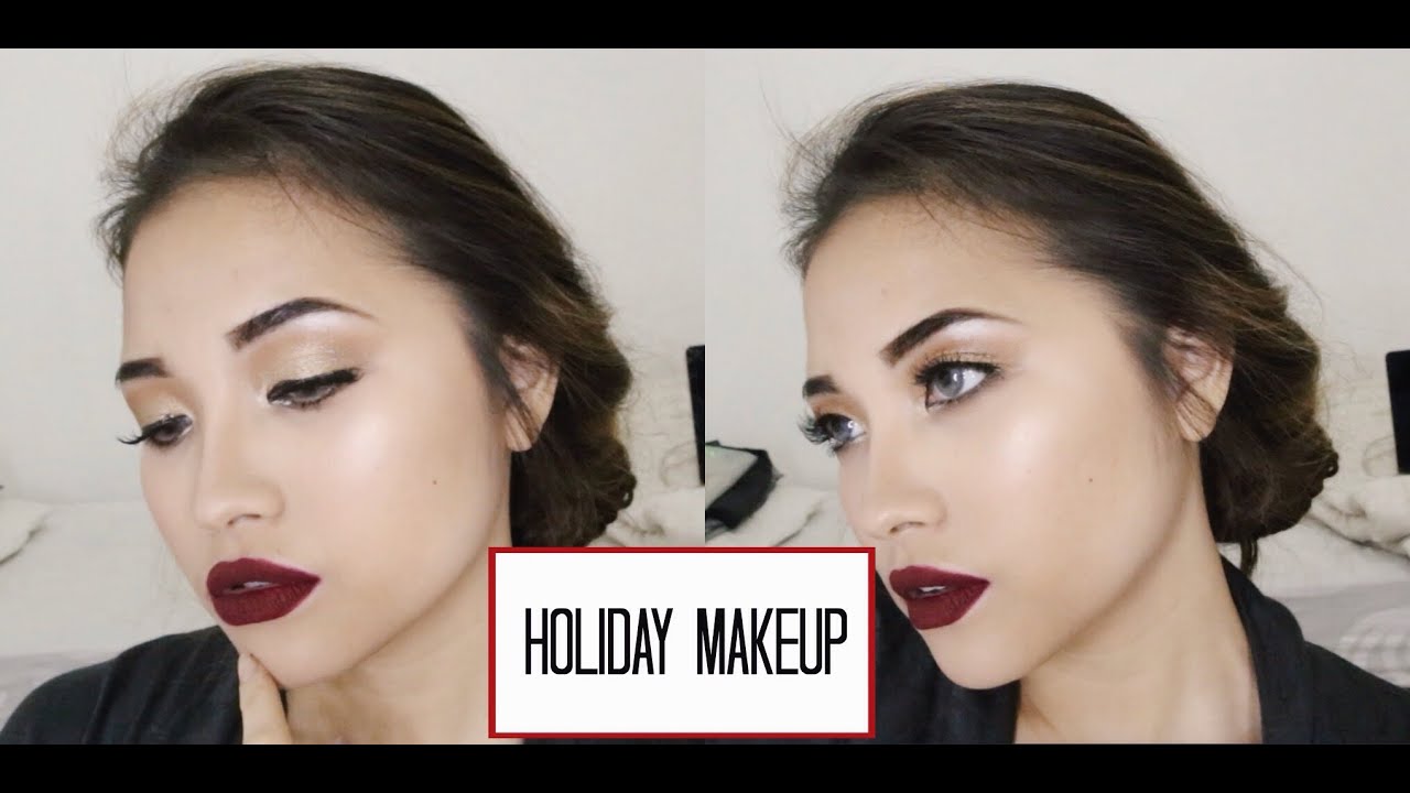 Holiday/Festive Christmas Makeup - YouTube