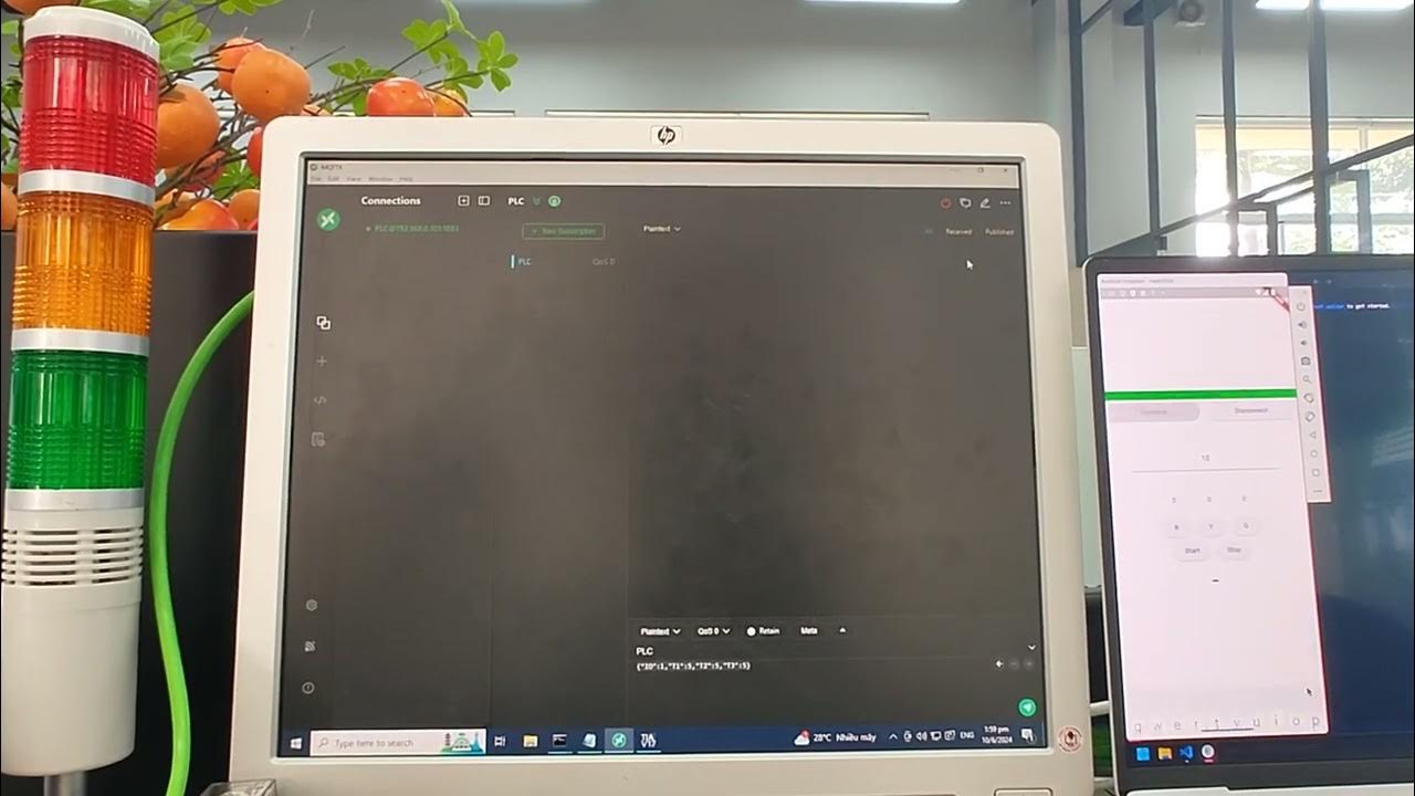 Final traffic lights display program with flutter - YouTube