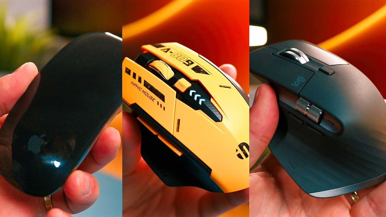 Apple Magic Mouse vs inphic A9 Bluetooth-Maus vs Logitech MX Master 3S ...