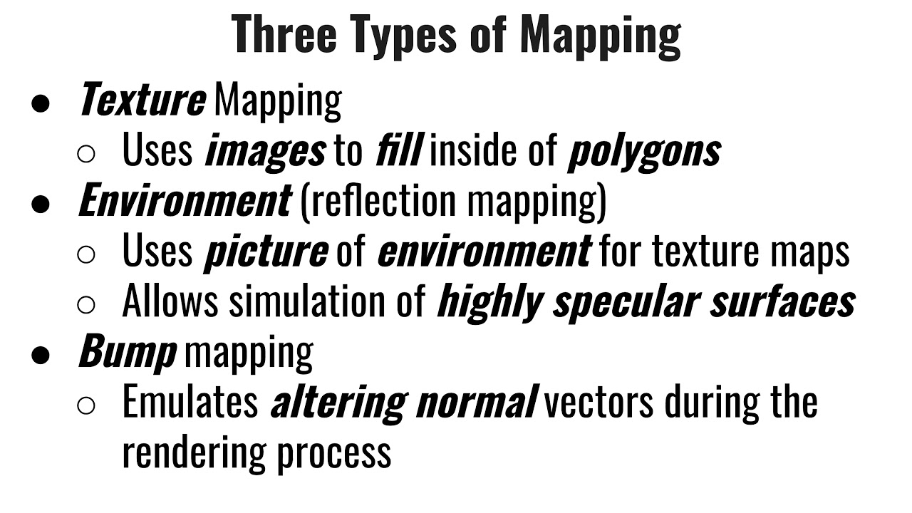 CG Three Types of Mapping 0006 - YouTube