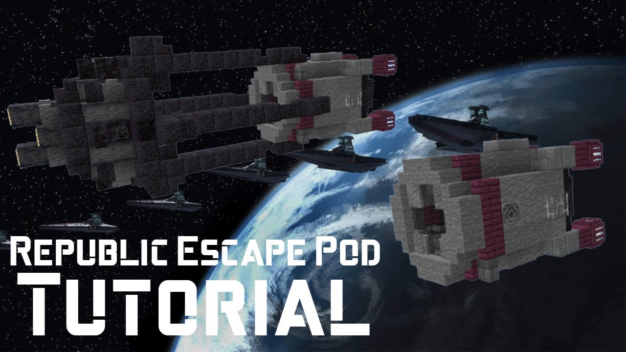 Minecraft Republic Escape Pod Tutorial [Star Wars] - YouTube