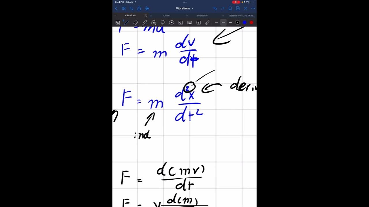 Vibration systems across physics ODE PT1 - YouTube