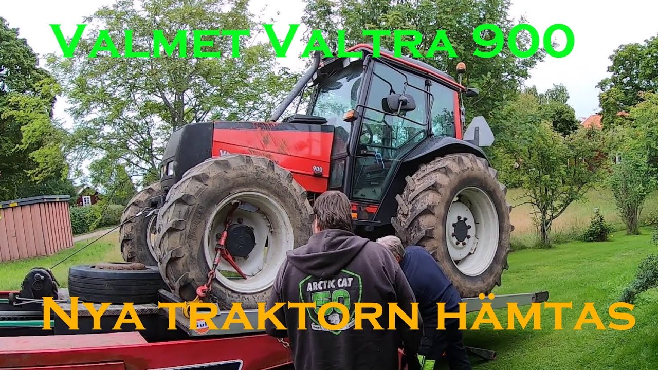 Hämtar hem Valmet 900 traktorn på Volvo FL6 - YouTube