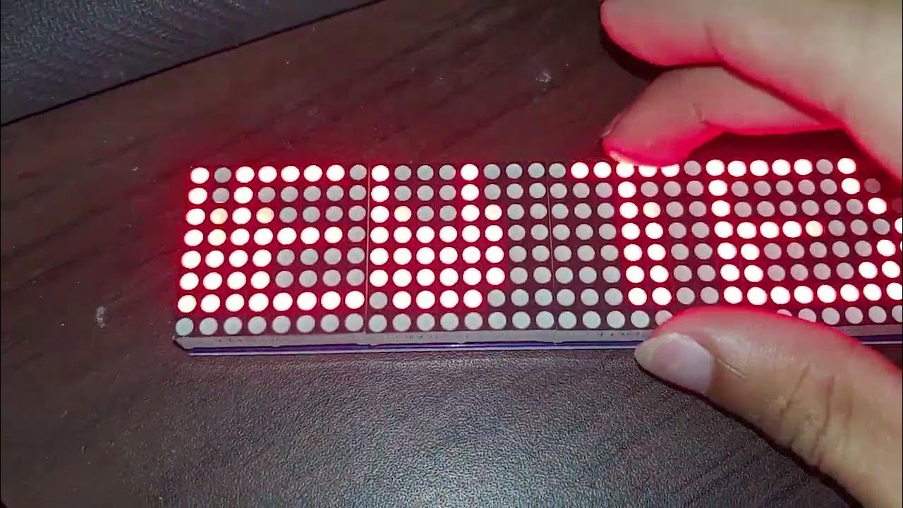 LED MATRIX MAX7219 WITH ARDUINO NANO - YouTube