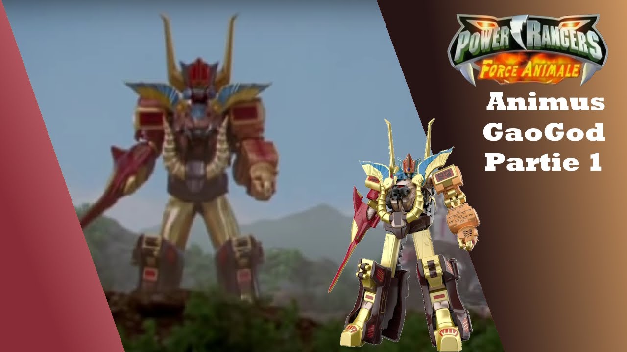 Maquette Megazord Animus / Gao God - Power Rangers - Bandai - YouTube