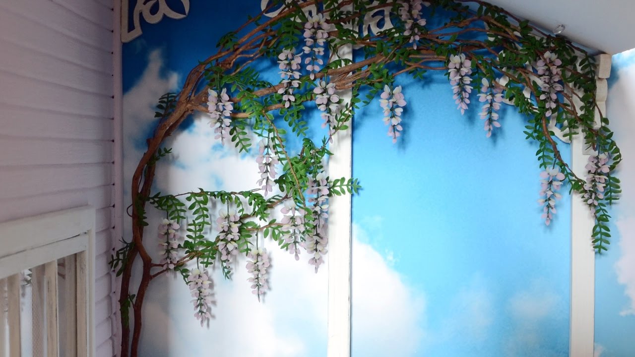 How to make miniature glycinia (wisteria) (with subtitles) - YouTube