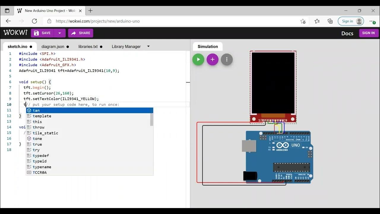 Arduino: Interfacing of LCD_TFT ILI9341 with Arduino - YouTube