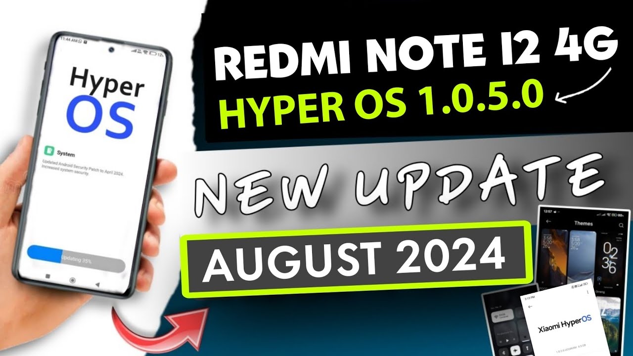 Xiaomi New Hyperos Update For Redmi Note 12 4G | Hyperos 1.0.5.0 New ...