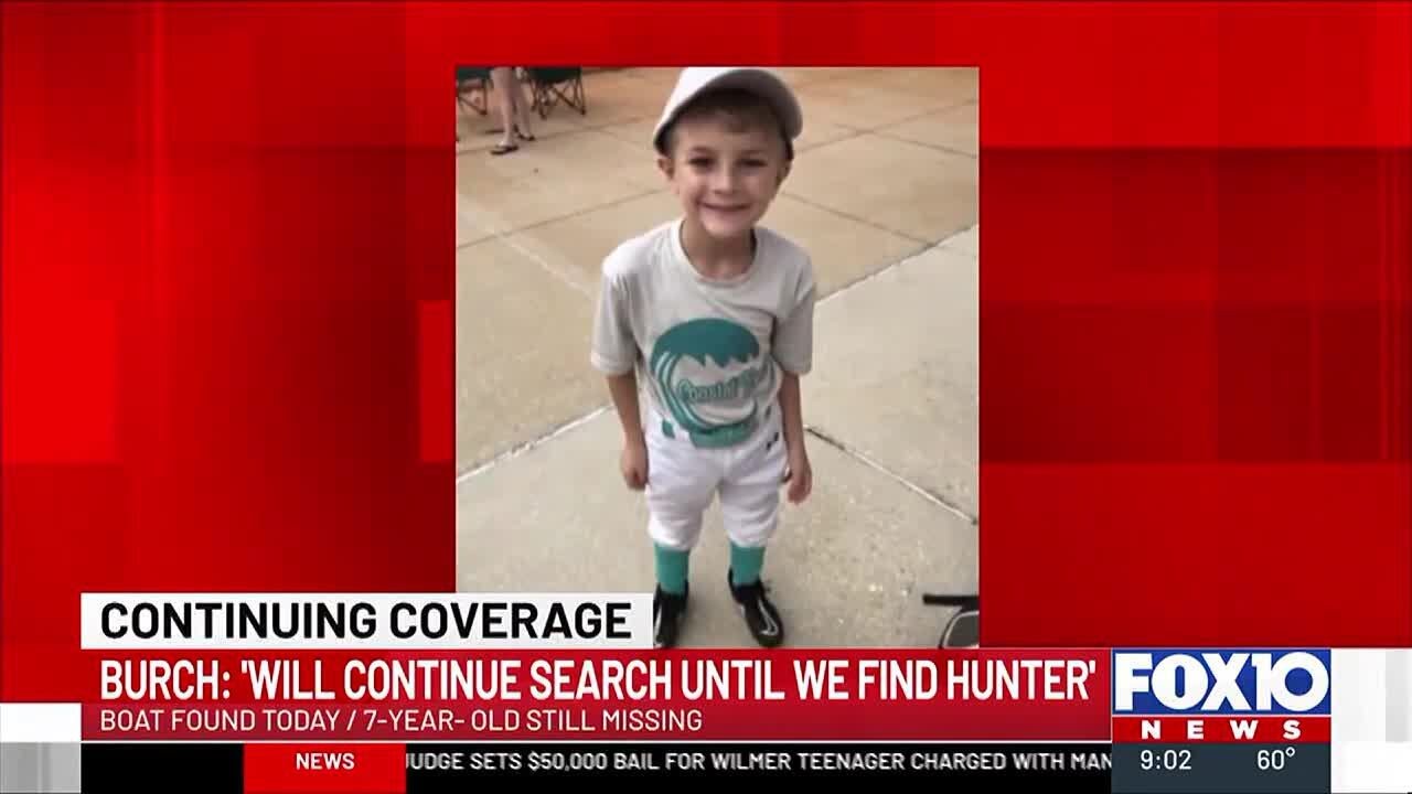 Location of 7-year-old Hunter Slezak still unknown, searchers find boat ...