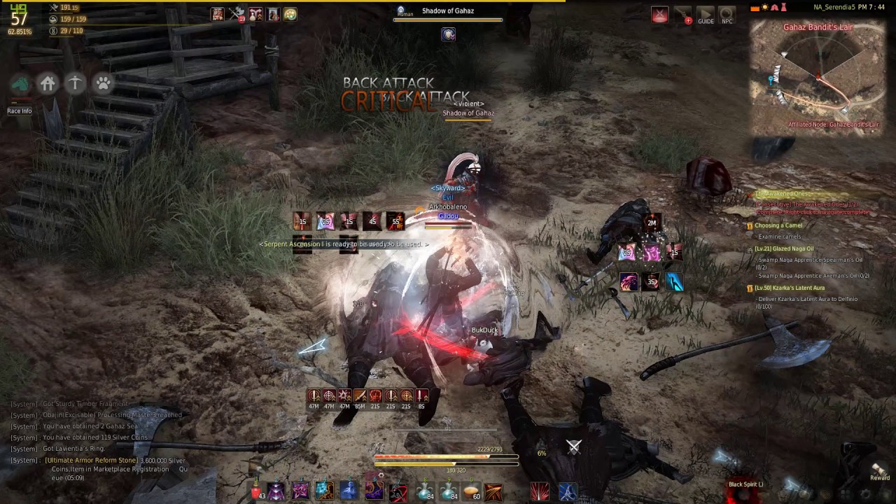 Black Desert Online NA PVE Ninja Awakening Gameplay Shadow Of Gahaz ...