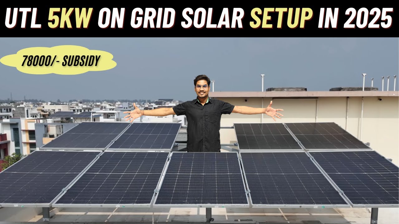 UTL 5KW On Grid Solar Inverter Setup | 5KW ON Grid Complete ...