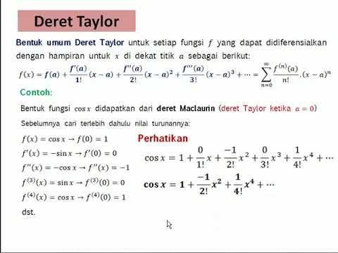 Turunan Numerik - YouTube