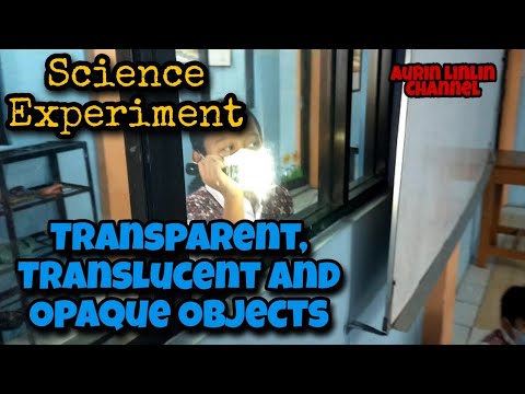 Science Lesson - Light - Transparent Translucent and Opaque Objects ...