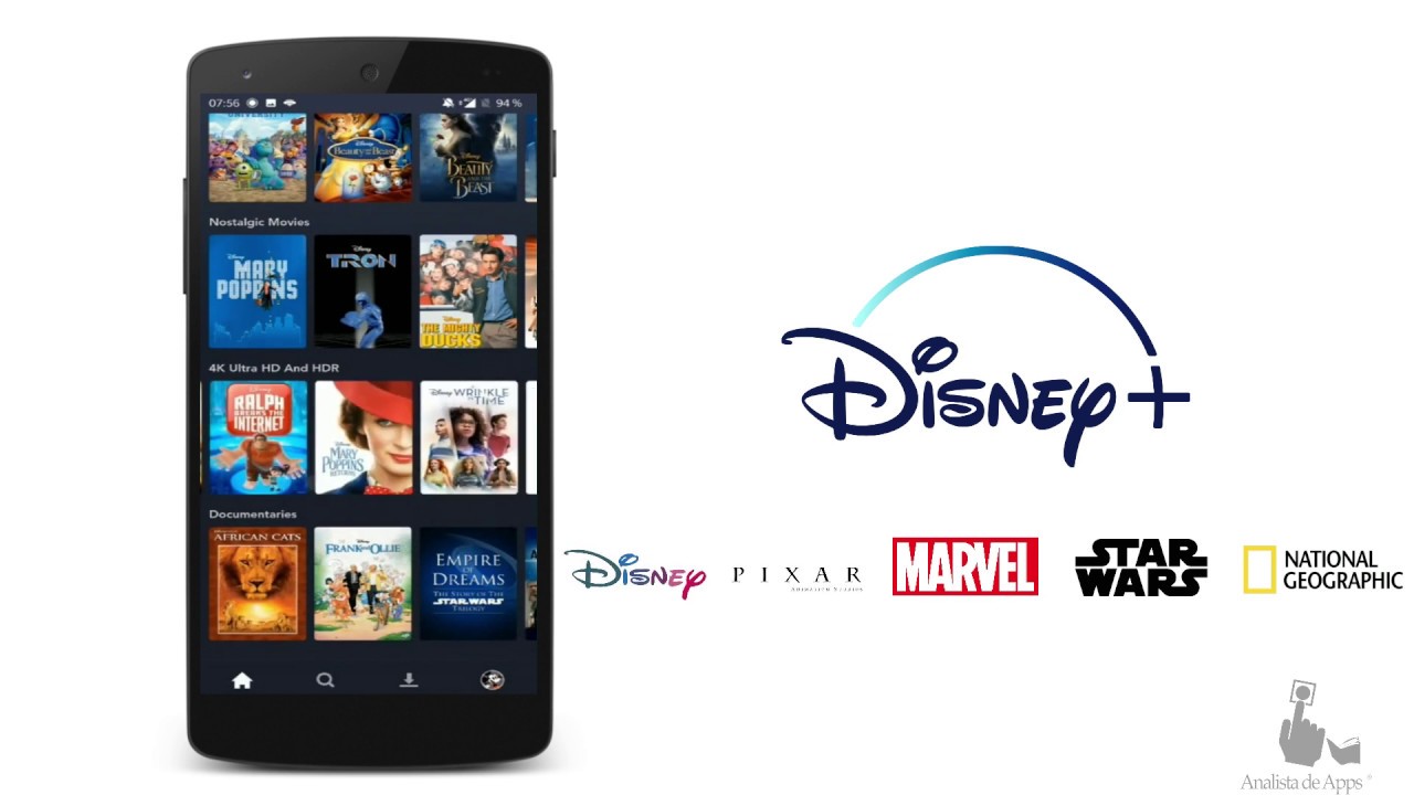 Disney plus app (interfaz) - YouTube