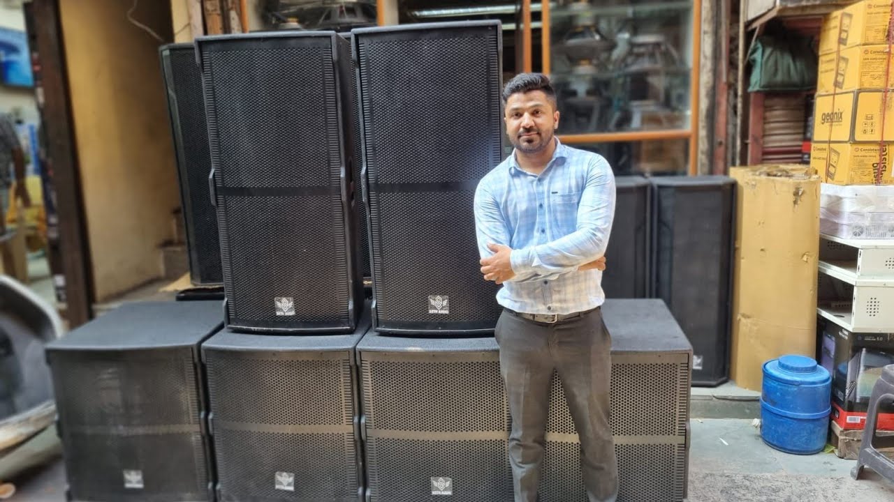 Dj set up 4 टॉप 4000w 4 बसे 8000w 3 amp 6000w seth audio 9953007802 ...