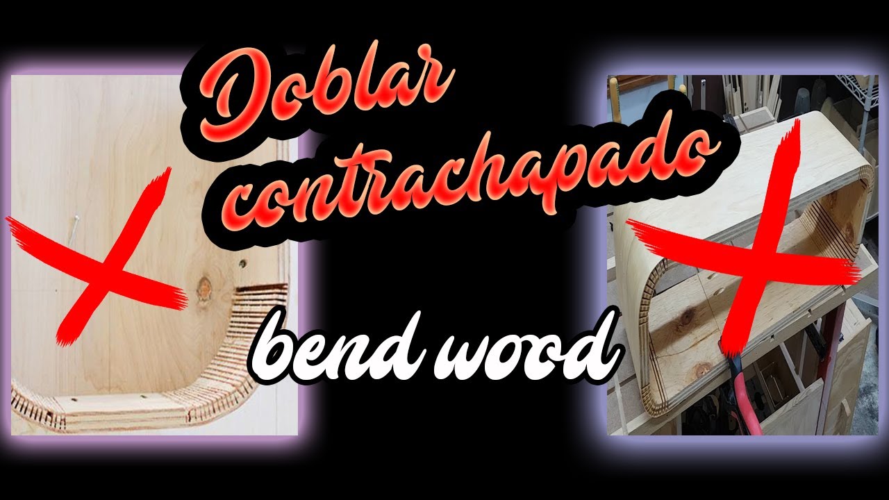 Como doblar contrachapado de madera. - YouTube