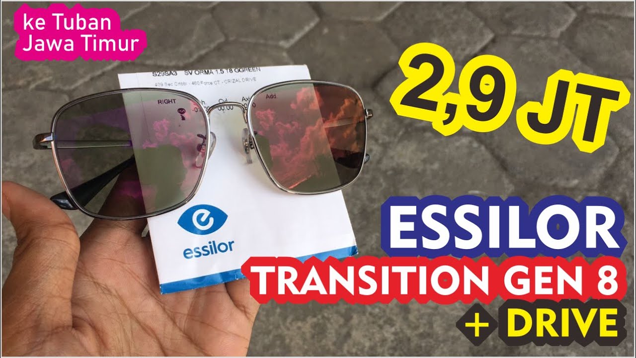 Essilor Transition Gen 8 Drive Ke Tuban Jawa Timur - Lensa Super ...