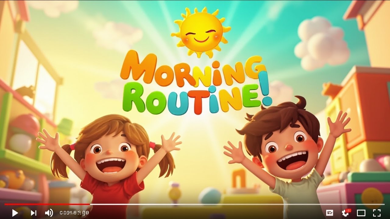 Morning Routine Song for Kids 🌞 | Brush, Stretch, & Get Ready | Daily ...