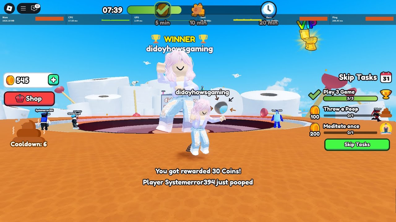 EMOTIONAL DAMAGE AFTER POOPING! LOL 🤣💩 (Last Poop to Win Roblox) - YouTube