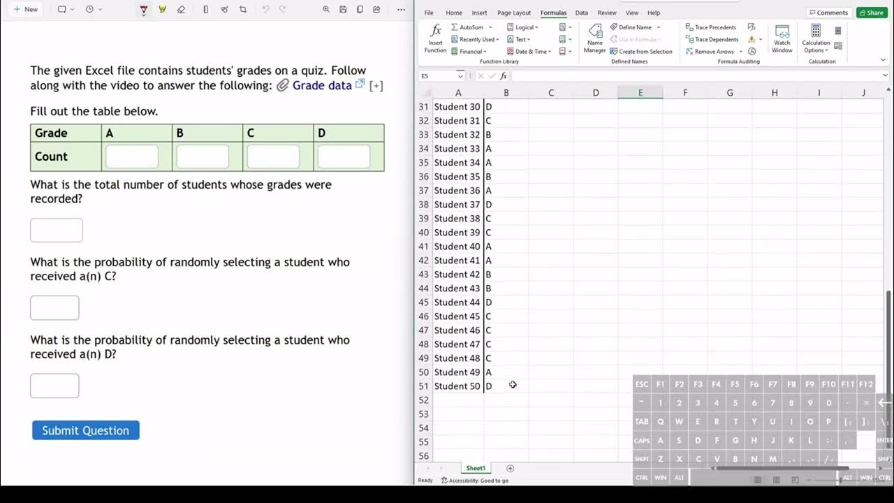 Excel – Probabilities with Count Functions - YouTube
