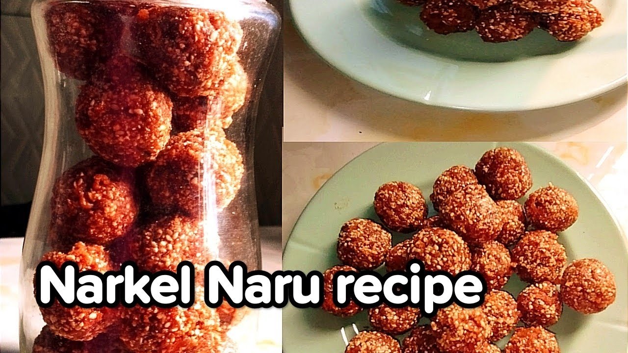 Traditional Narkel Naru traditional recipe Bangla নতুন গুড় আর তিল ...