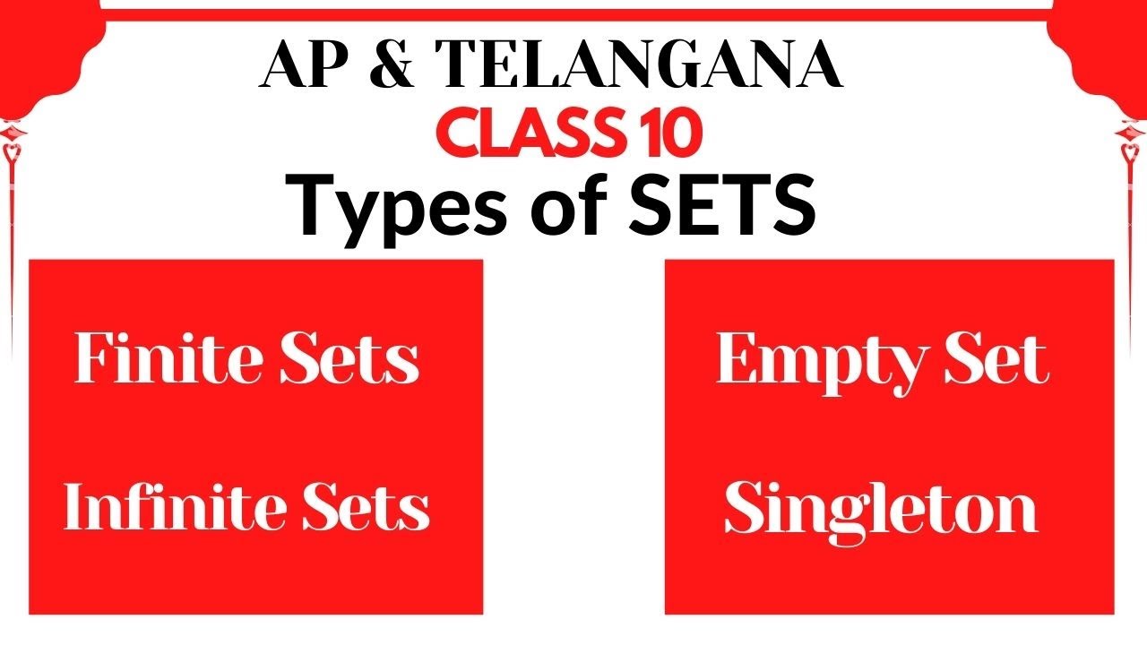 Types Of Sets Null Set Singleton Finite Infinite Sets Youtube