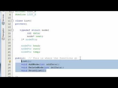 Creating a Linked List Project in C++ Part 2 - YouTube