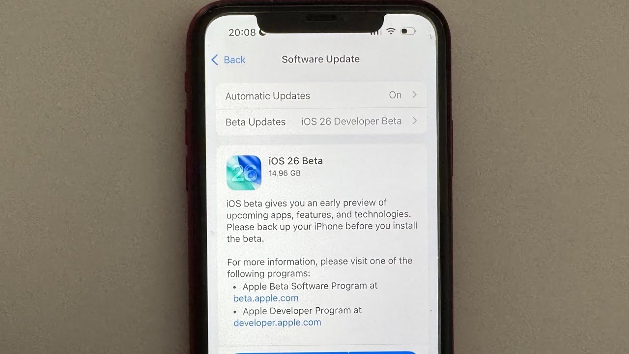 Can you get iOS 26 in iPhone XR? (Beta 1) - YouTube