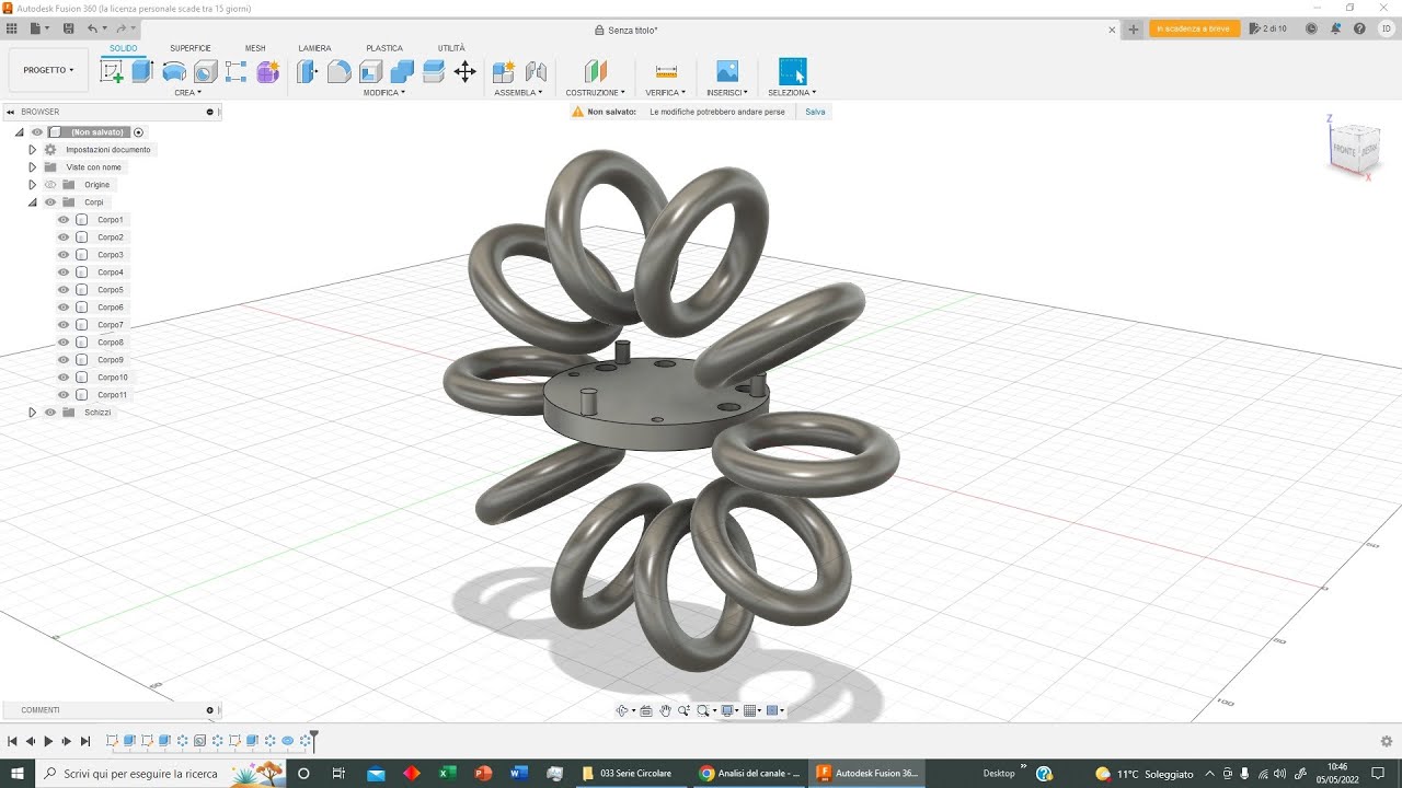 Fusion 360: Serie Circolare 3d (033) - YouTube
