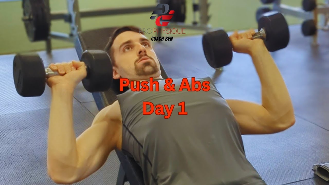 Day 1 Push & Abs - 5 Day Ladies Gym Routine - YouTube