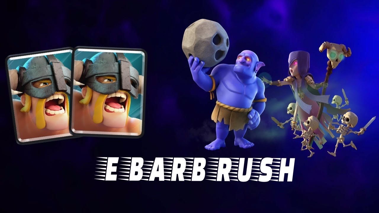 Clash Royale: !Best Deck for CWA E. Barb event! - YouTube