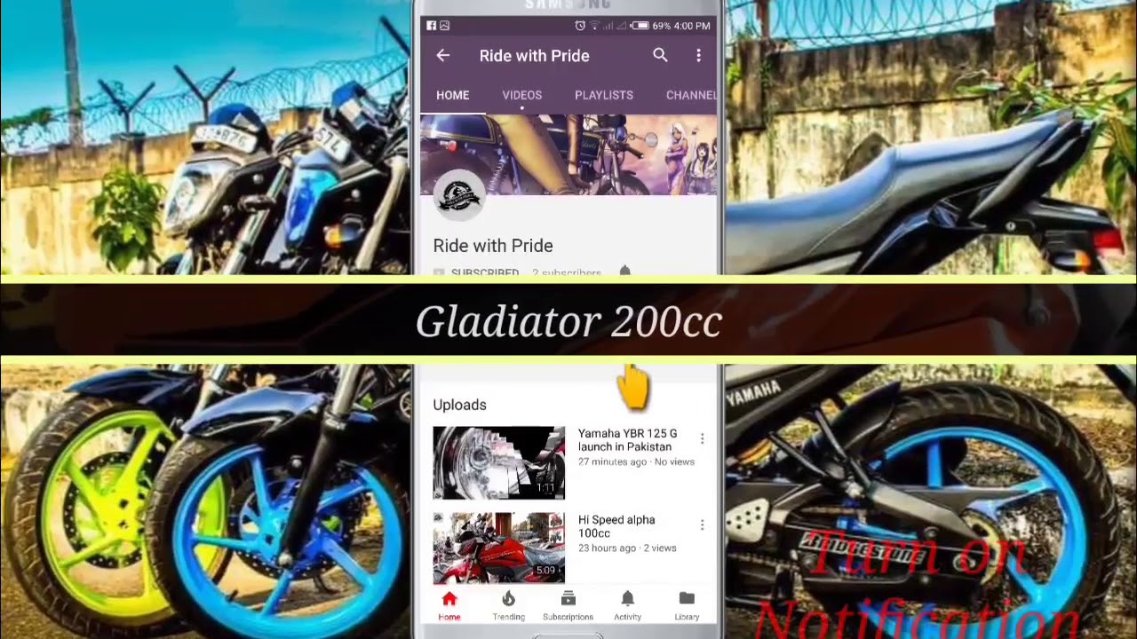 Gladiator 200cc sports bike in Pakistan - YouTube