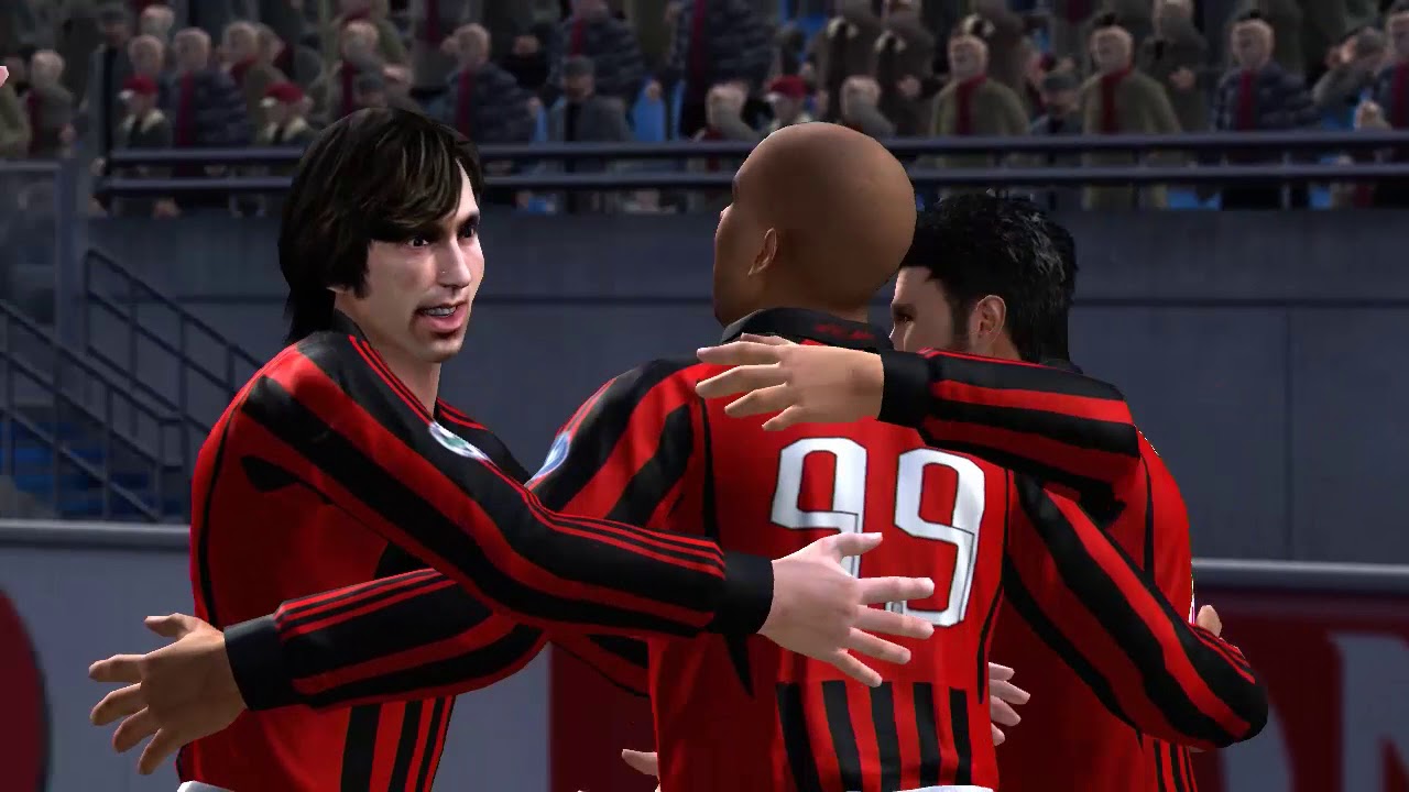 Pro Evolution Soccer 2008 - AC Milan vs Merseyside Red - YouTube